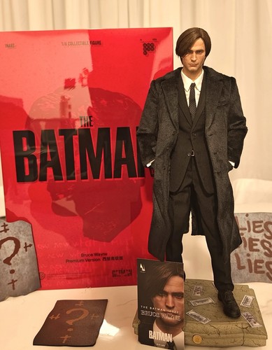 1/6 InArt The Batman Bruce Wayne Rooted Hair Action Figure Premium Ver ...