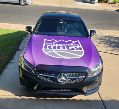 Sacramento Kings Auto Hood Cover | Sports Flags | Hood Flags |NBA Flag ...