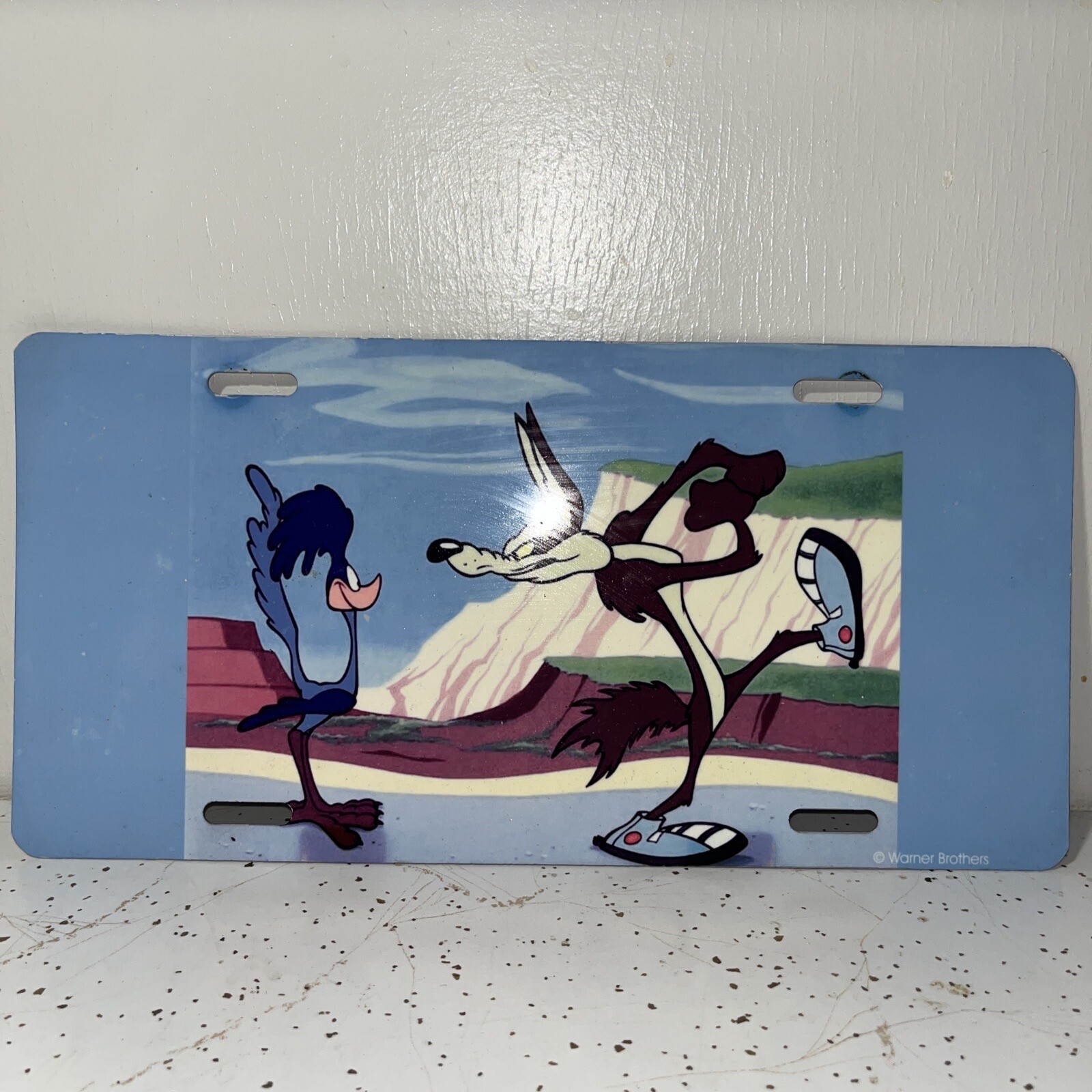 1970s Roadrunner Booster & Coyote Warner Brothers License Plate Rare A7 ...