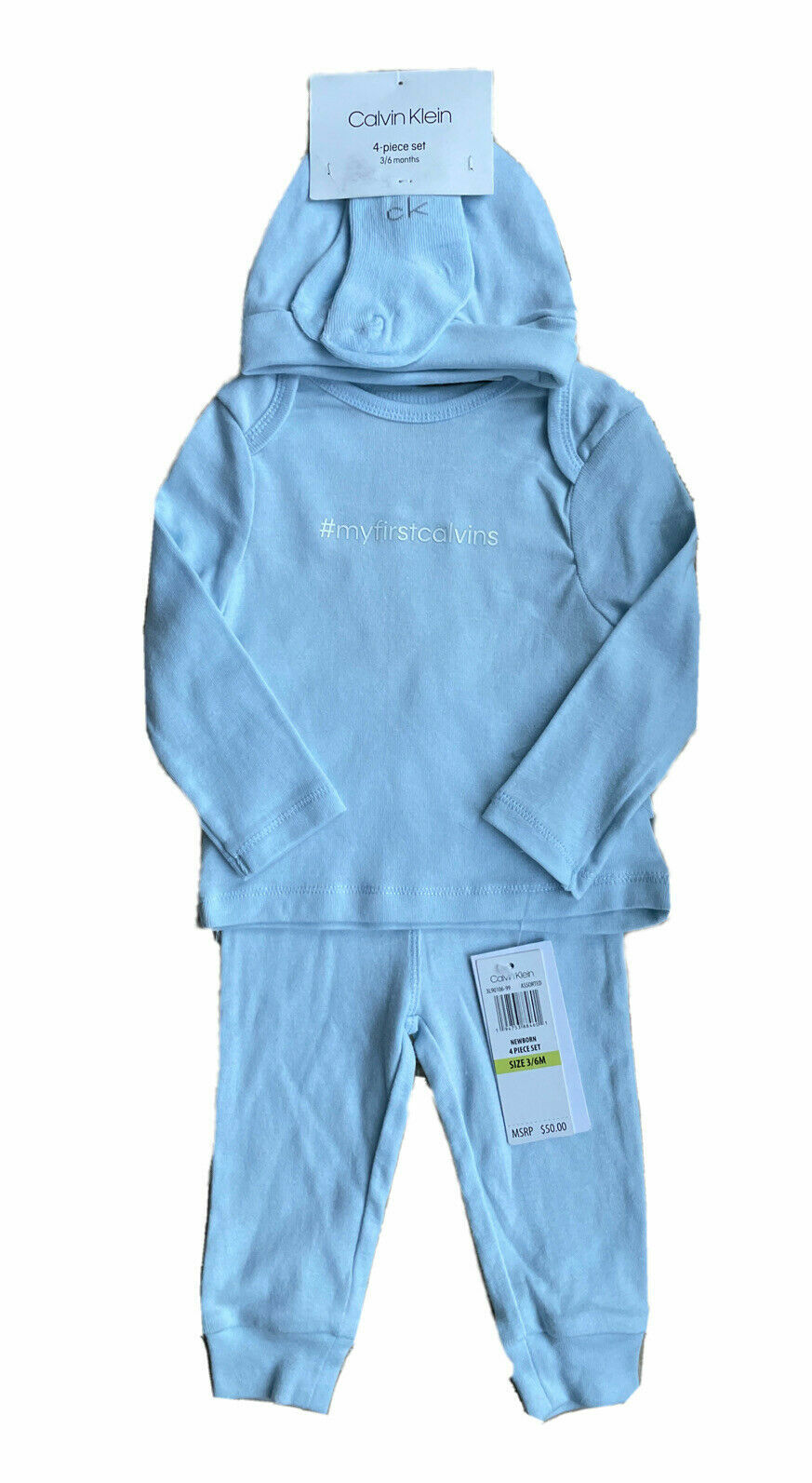 Calvin Klein Baby 4 Piece Gift Set; Girl 6-9M or Boy 3M #myfirstcalvins ...