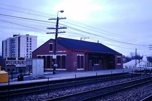 Original 1981 Chicago & North Western Lombard ILL Train Station Slide ...