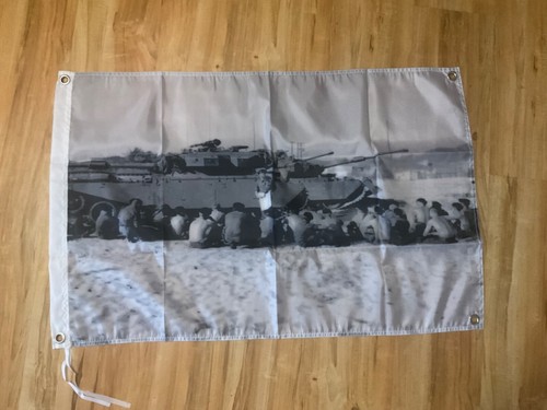 3X2 Ft WW2 Poster man cave flag British army TANK banner wall hanging ...