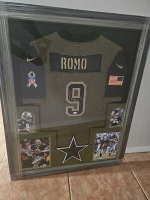 Framed Tony Romo Nike Salute to Service Signed with JSA COA | eBay