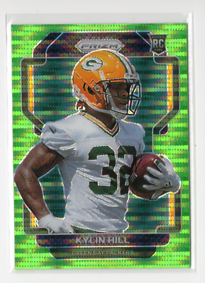 2021 Prizm Kylin Hill RC #403 Neon Green Pulsar Green Bay Packers | eBay