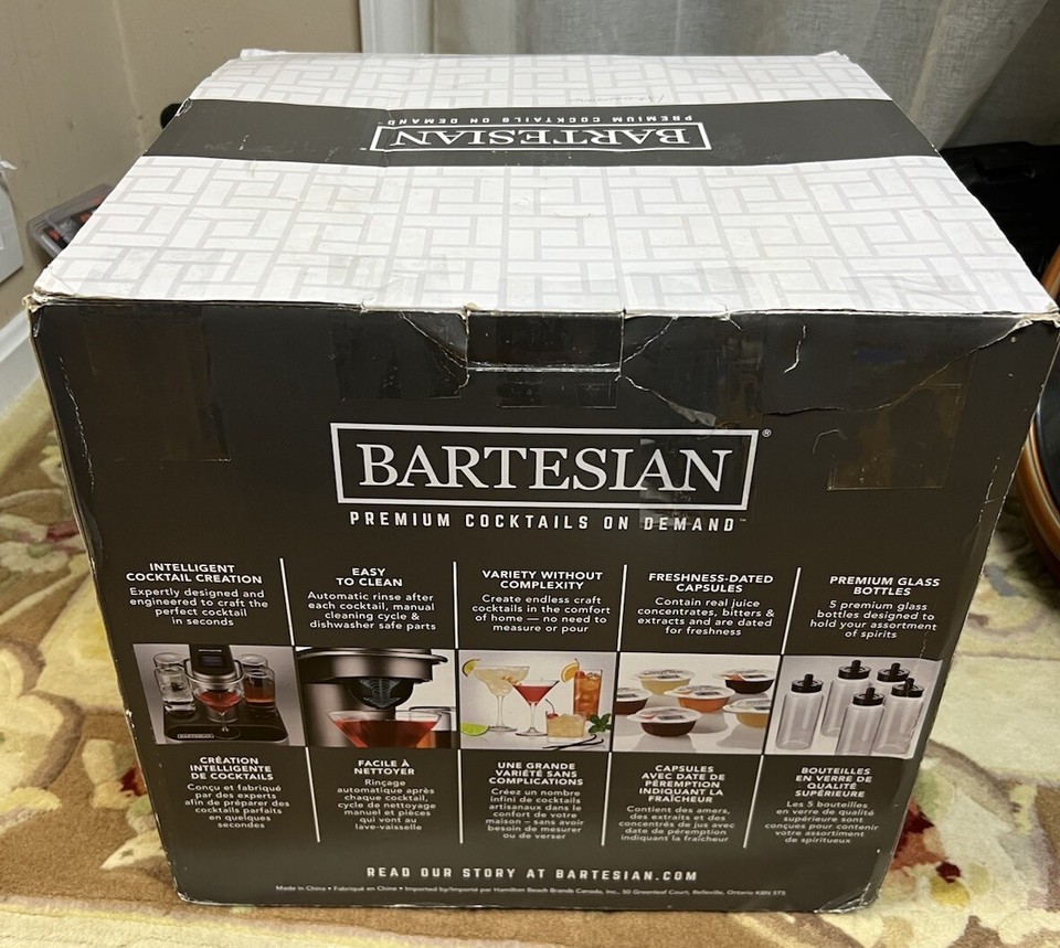 Bartesian Cocktail Making Machine Complete System Home Bar - Gray ...
