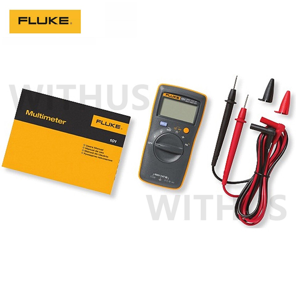 FLUKE 101 Basic Digital Multimeter Pocket Portable Meter AC DC Volt ...