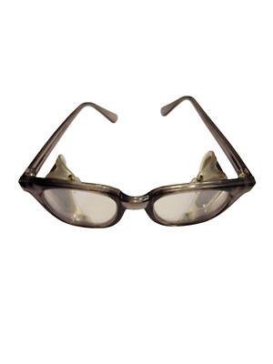 Crews Z87 Vintage Safety Glasses. Clear Lenses. Movable Side Shields ...