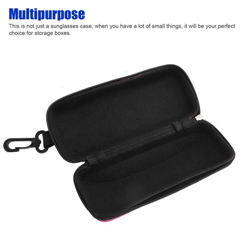 Portable Zipper Glass Case Hard Eyewear Box For Sunglasses Eyeglasses ...