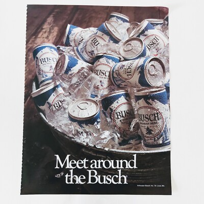 1978 Print Ad Busch Meet Around The Busch | eBay