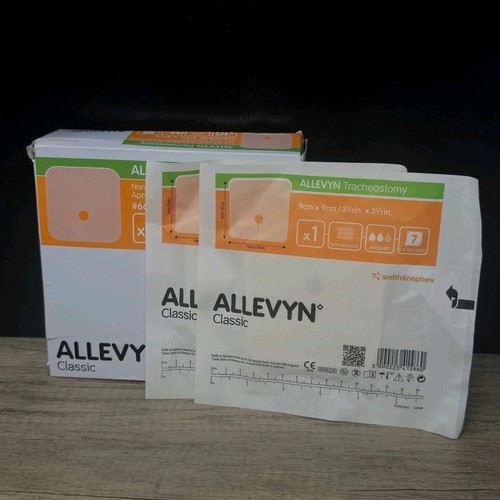 10 + 2 (12) Allevyn Tracheostomy Non-Adhesive Foam 3.5" x 3.5" Dressing ...