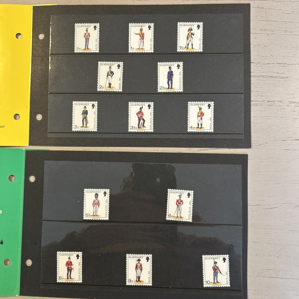 States of Guernsey PO Mint Stamps Definitive April 1974 & some loose ...