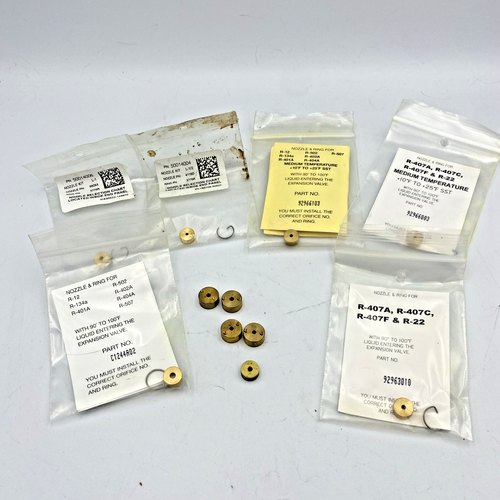 HVAC Restriction Orifices Nozzle & Ring Mixed new & used 11 pcs details ...