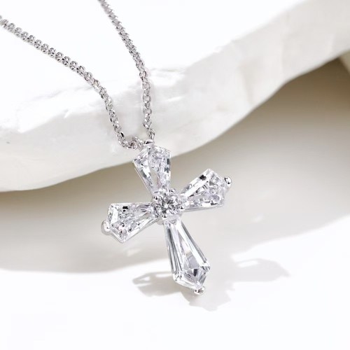 Genuine Real Solid Sterling Silver Cross Pendant 925 Silver Cross Chain ...
