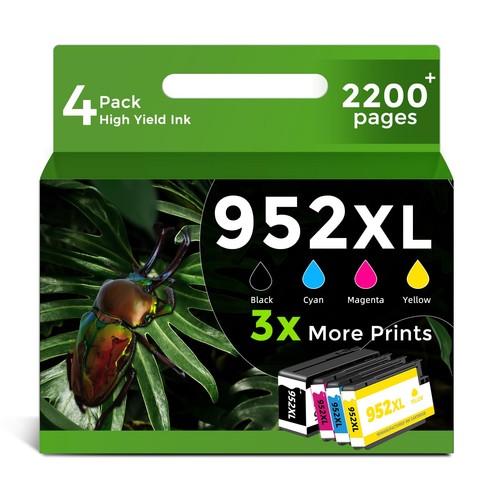 952XL Ink Cartridges Combo Pack Compatible for HP 8710 7740 Printer for ...