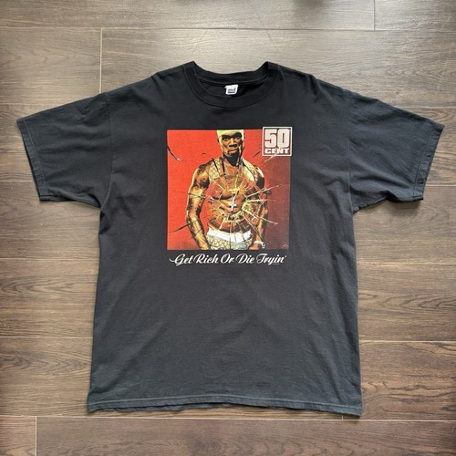 50 Cent Get Rich Or Dye Trying 2003 Vintage Shirt Anvil Tag 2XL | eBay