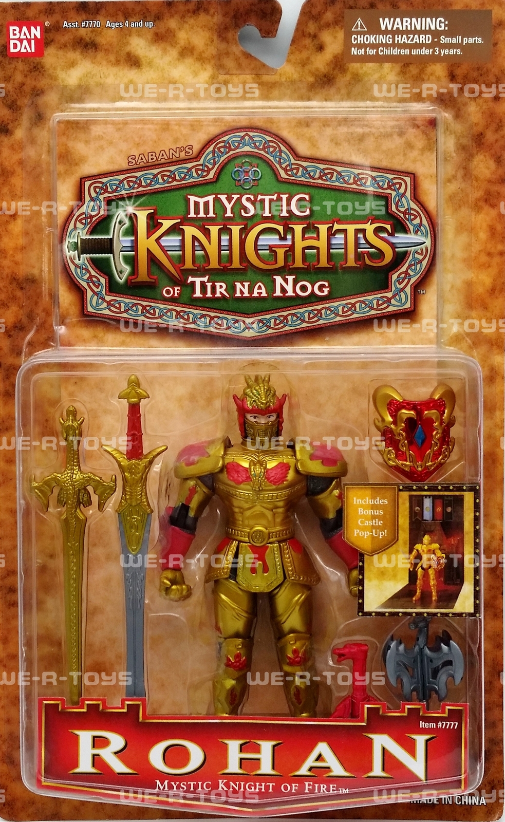 Saban's Mystic Knights of Tir Na Nog ROHAN Mystic Knight of Fire Figure ...