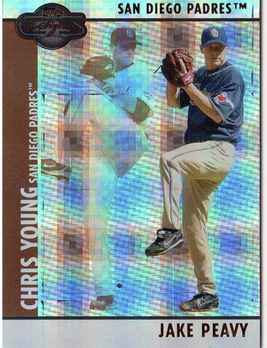 2008 Topps Co-Signers - Hyper Plaid Bronze #090 Jake Peavy, Chris Young ...