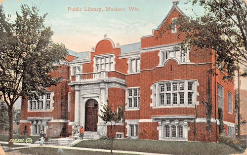 MADISON WISCONSIN~PUBLIC LIBRARY-KNOX PUBLISHED POSTCARD 1909 PSMK | eBay