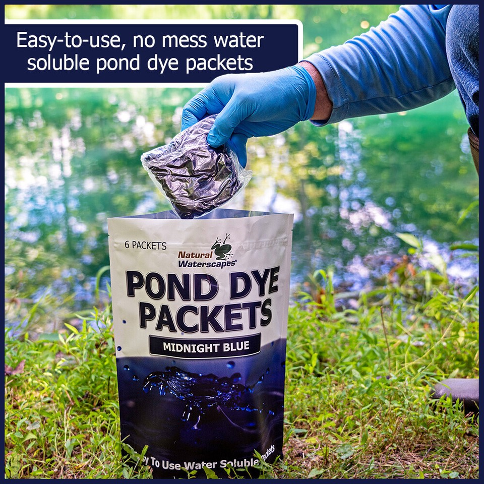 Midnight Blue Pond Dye Packets- 24 water soluble packets | eBay