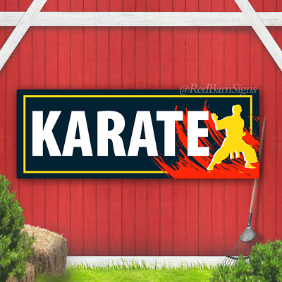 Karate Indoor Outdoor Vinyl Banner Design | eBay
