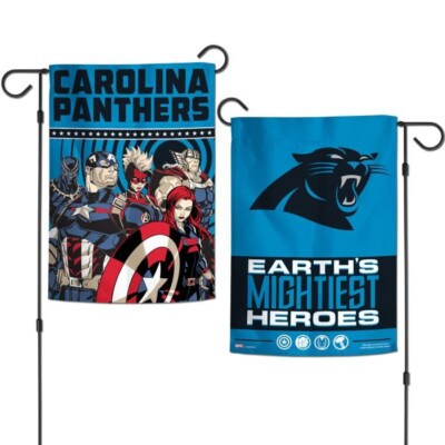 Wincraft NFL Marvel Carolina Panthers Avengers Marvel Garden Flag 12.5 ...