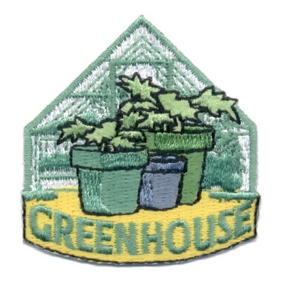 Girl boy cub GREENHOUSE Tour Visit Fun Patches Badges GUIDE SCOUTS ...
