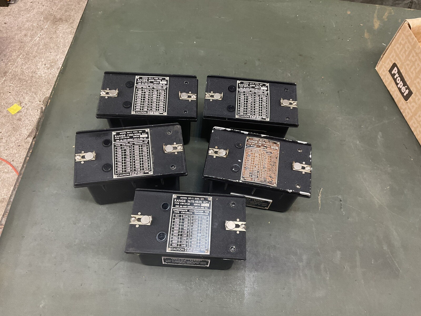 Military Radio WWII aircraft Gf-11 Transmitter Coil Set Navy Signal ...