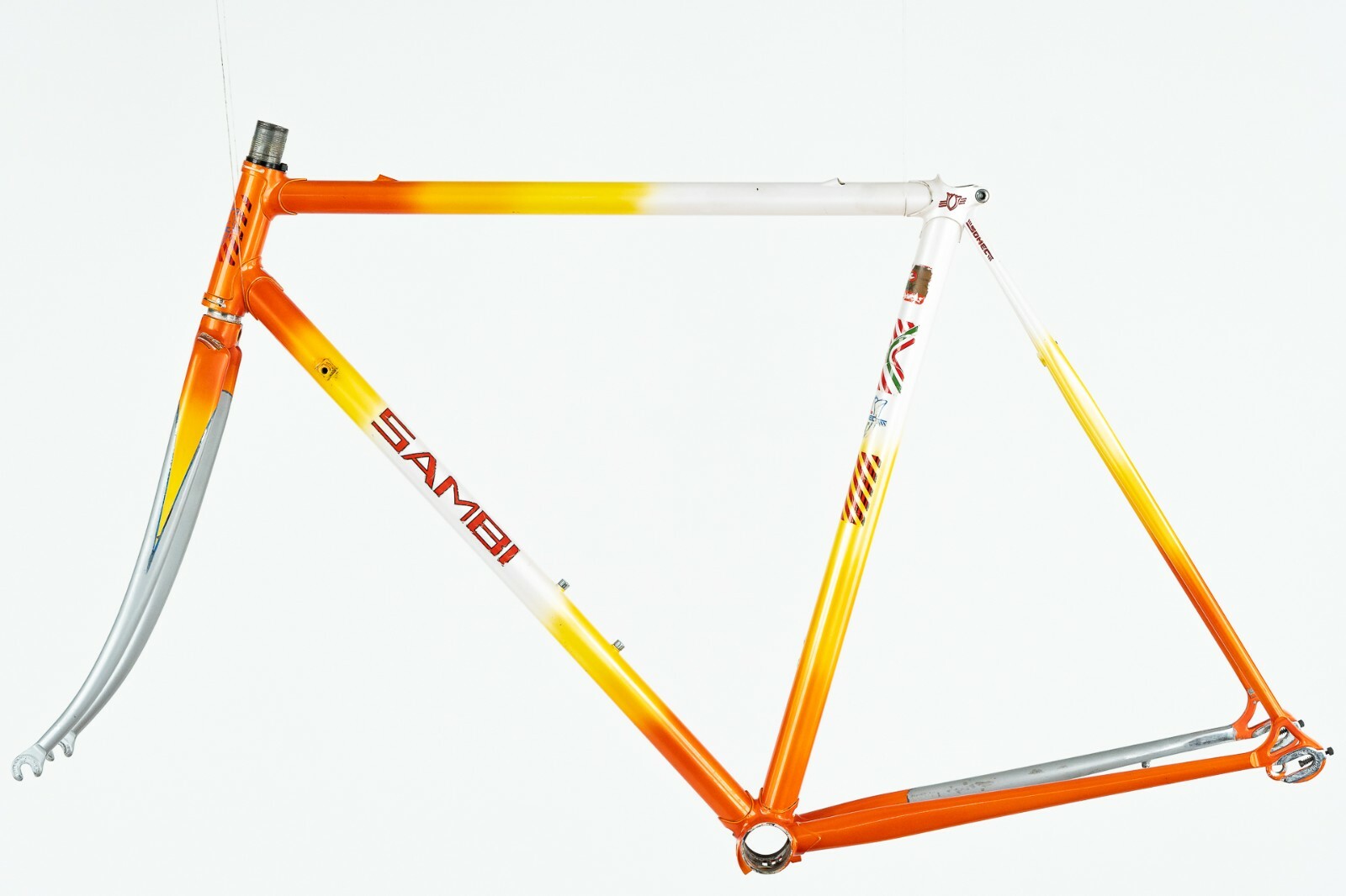 SOMEC COLUMBUS SLX AIR STEEL FRAMESET FRAME 80s VINTAGE CINELLI LUGS ...