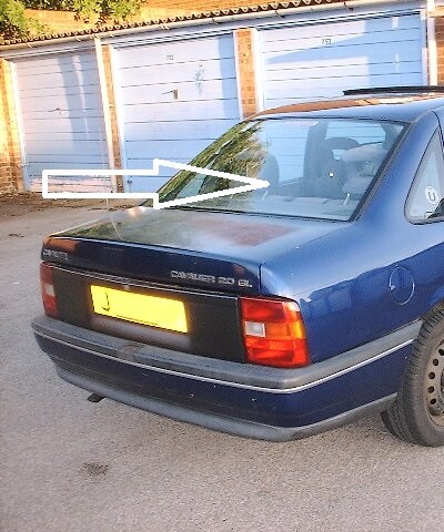 FITS VAUXHALL CAVALIER MK3 SALOON HEATED REAR WINDOW GLASS **NEW ...