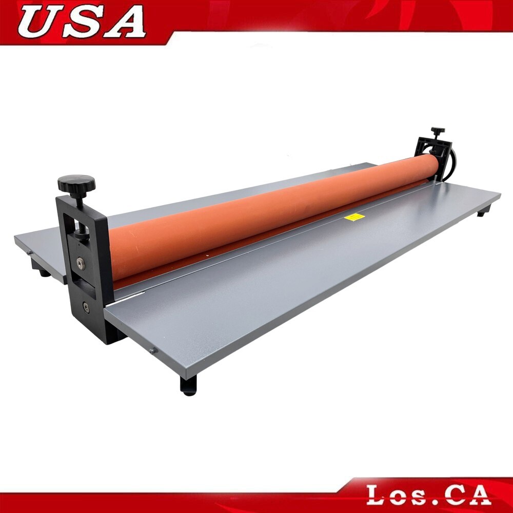 51in Manual Cold Roll Laminating Machine Cold Rubber Roller Laminator ...