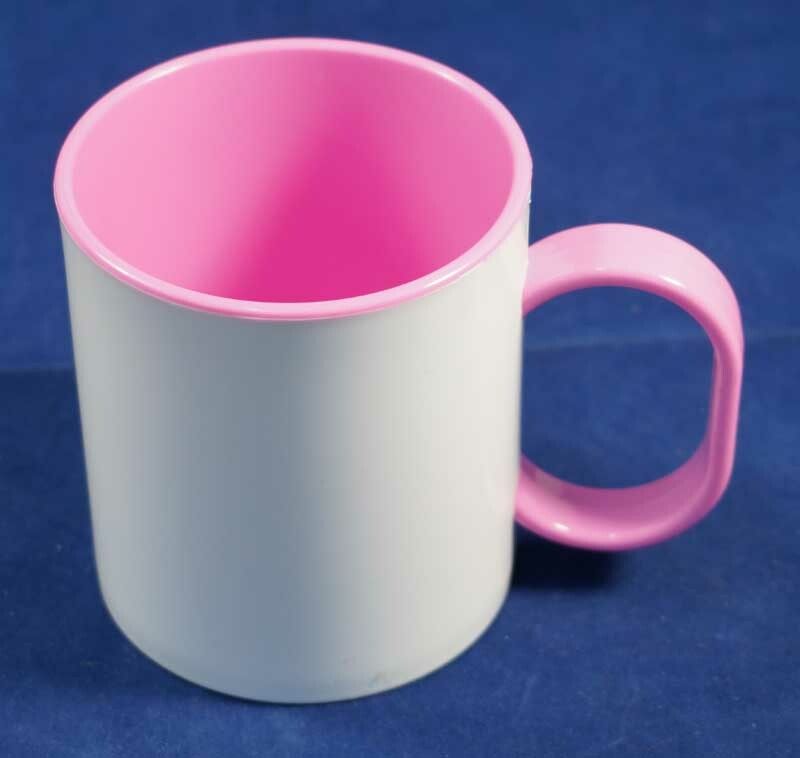 48x Inner & Handle Color 11oz Polymer Mug without gift box for dye ...