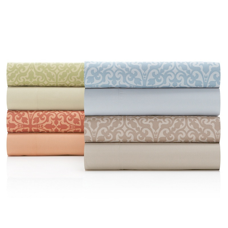 Highgate Manor 300TC Prestonwood Solid and Print 2-pack Sheet Sets ...
