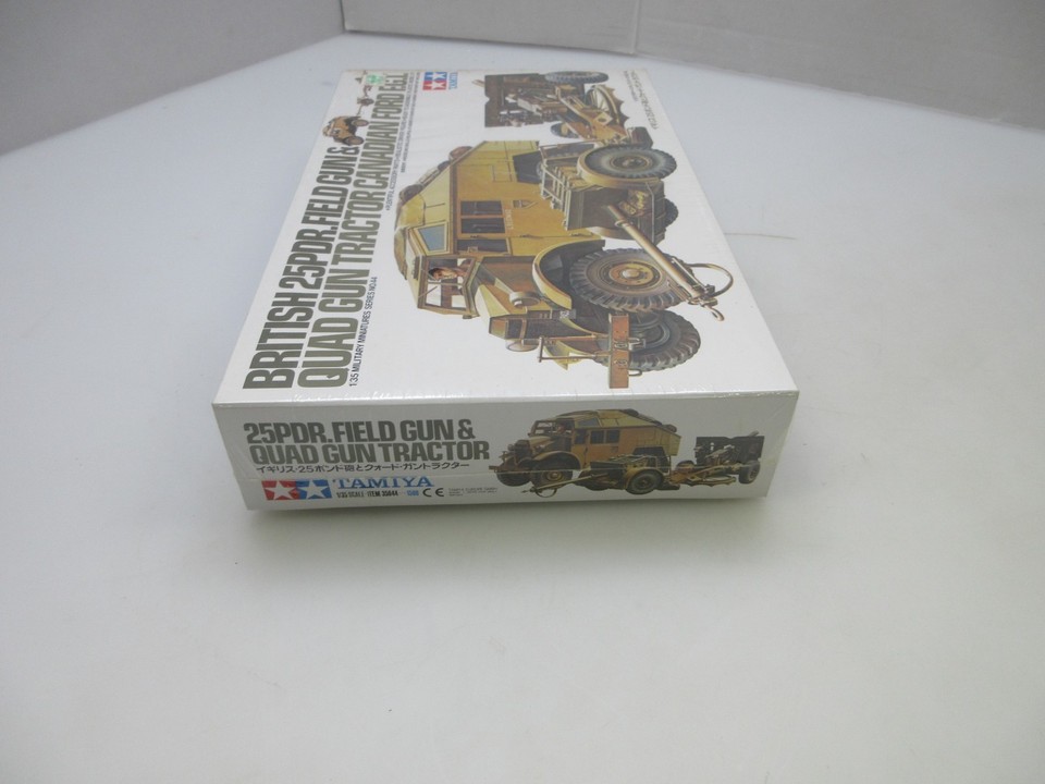 Tamiya British 25 PDR field guns & gun tract Vintage Model Kit 1/35 ...