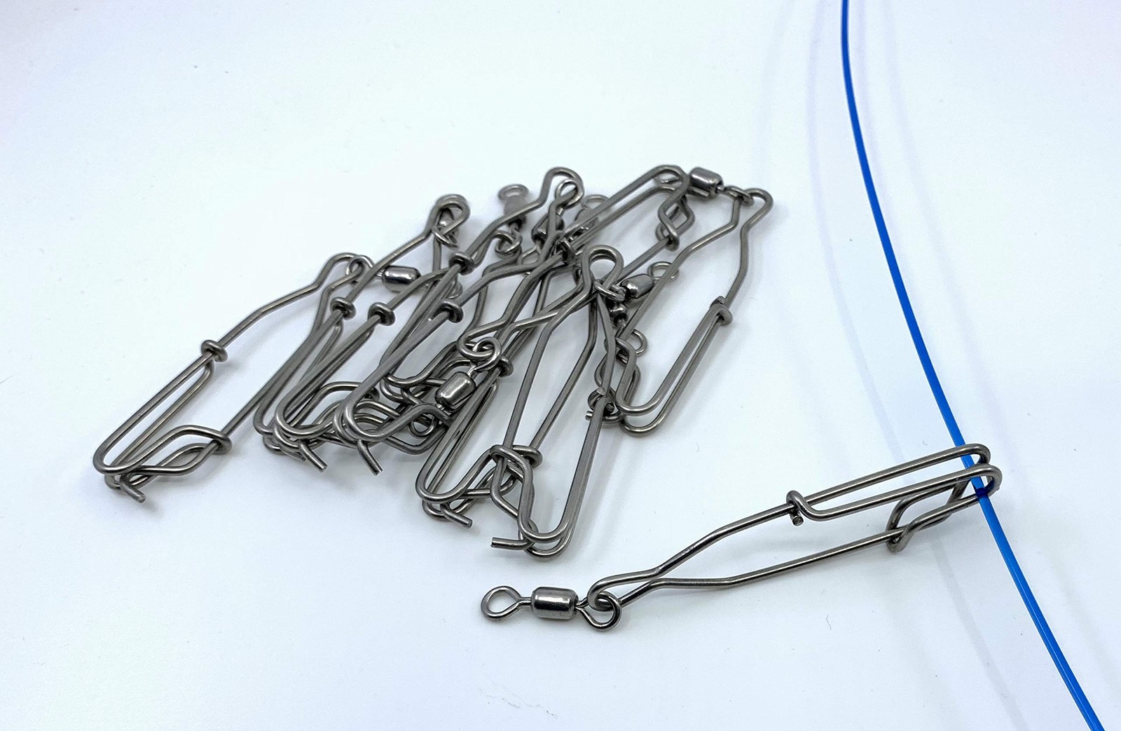 Decoy Long Line Clips Stainless Steel Pack of 10-3" with 2/0 Swivel | eBay