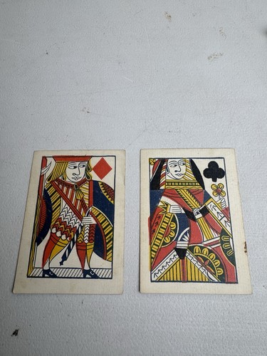 1860 SAMUEL HART PLAYING CARD OLD WEST CIVIL WAR US King And Queen No ...