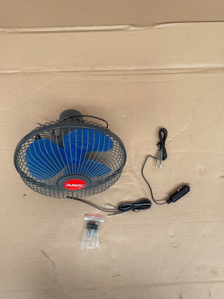 Durite 12 Volt Powerful Heavy Duty 6" Oscillating Fan 0-210-32 VAT ...