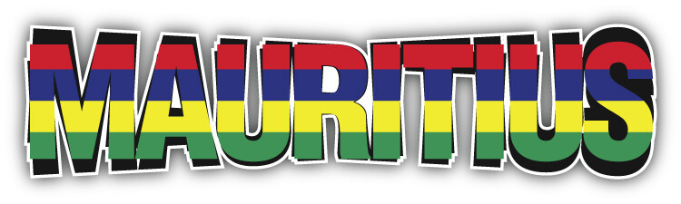 Mauritius Flag Art Slogan Travel Car Bumper Sticker Decal | eBay