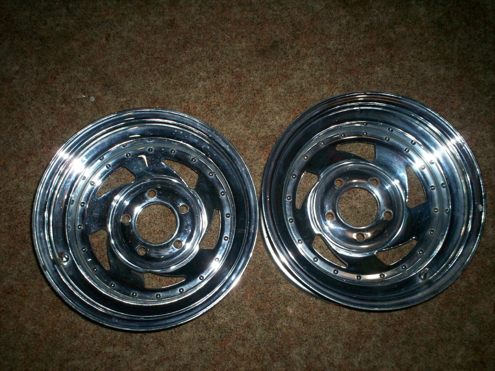 15" x 8" Chrome Steel Wheels 5x130 Bolt Pattern | -102 Offset | 5 in ...