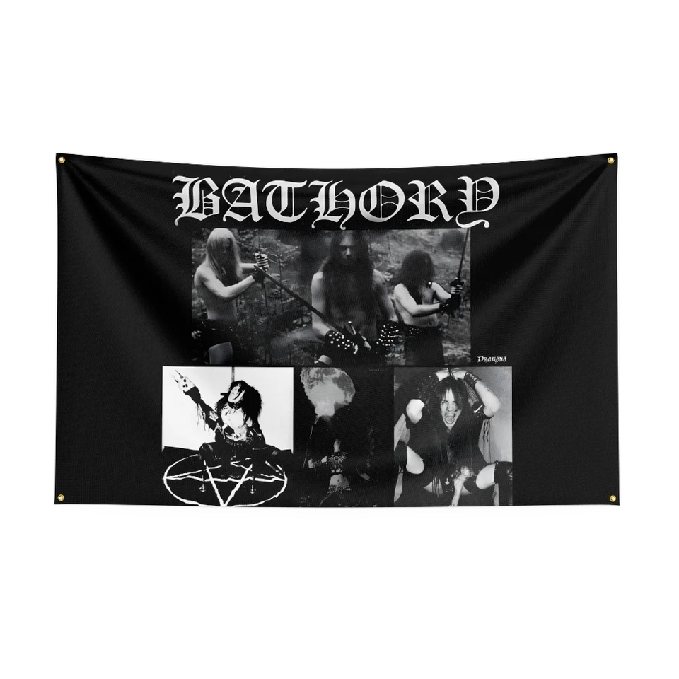 Bathory Heavy Metal Rock Band Flag Banner Tapestry Wall Poster + Brass Grommets | eBay