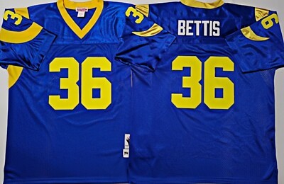 Men's Los Angeles Rams 36 Top Stitched Vintage Throwback US Big & Tall ...