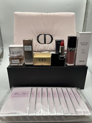 DIOR DELUXE SAMPLE LOT AND COSMETIC BAG | eBay