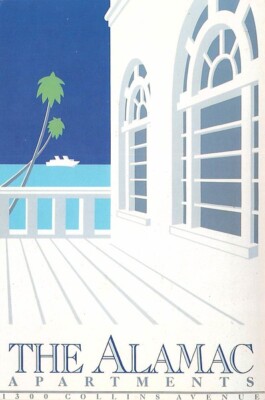 Alamac Apartments 13th Collins Miami Beach Fl Art Deco Distlrict | eBay