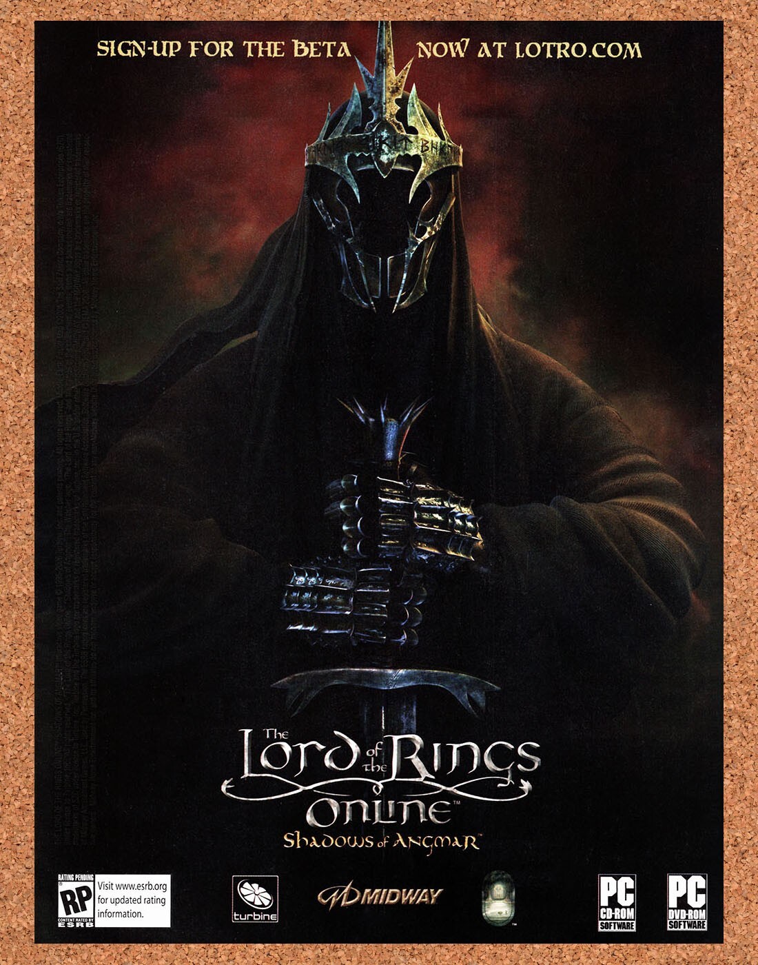 2006 Lord Of The Rings Online Shadows Of Angmar PC Original Ad / Retro ...