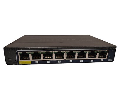 NETGEAR GS108TV2 8-Port Gigabit Ethernet Smart Switch with 1 PD Port ...