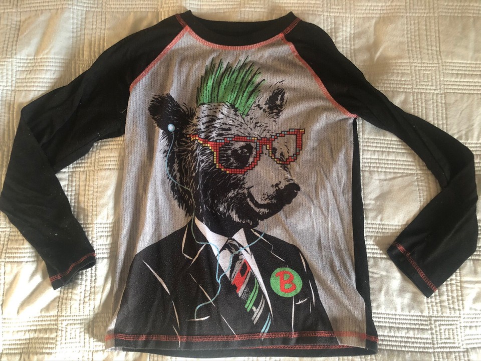 Circo Boys Punk Bear Long Sleeve Shirt/Fleece Pants Pajama Set (Size ...