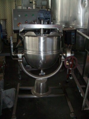 20 gallon Stainless Steel Jacketed Tilt Kettle w/sweep agitator 45 psi ...