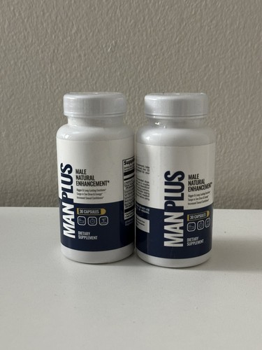 2x Man Plus 30 Capsules Male Natural Enhancement - Brand New!! Sealed ...