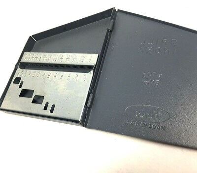 HUOT Drill Bit Index Case - 13 slots for 1/16" - 1/4" Bits Steel Metal ...