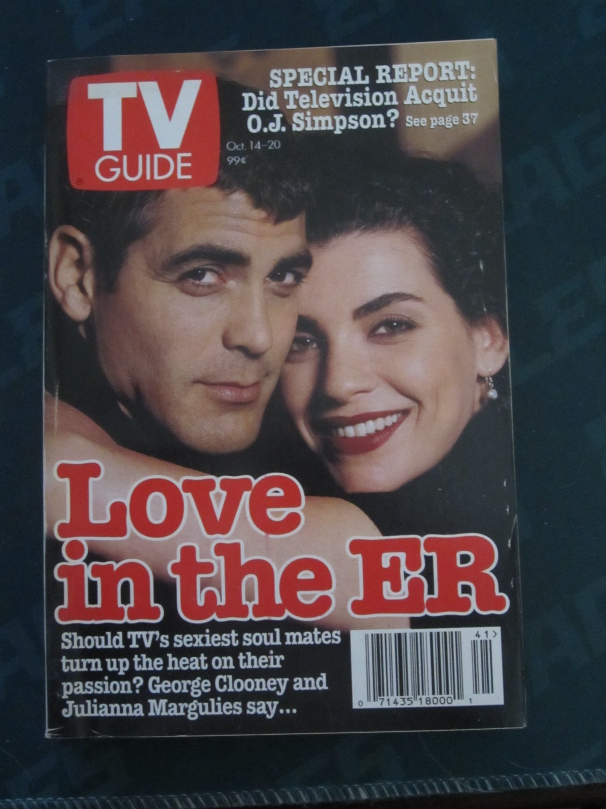 TV Guide October 1996 ER George Clooney Margulies New York Metro No ...