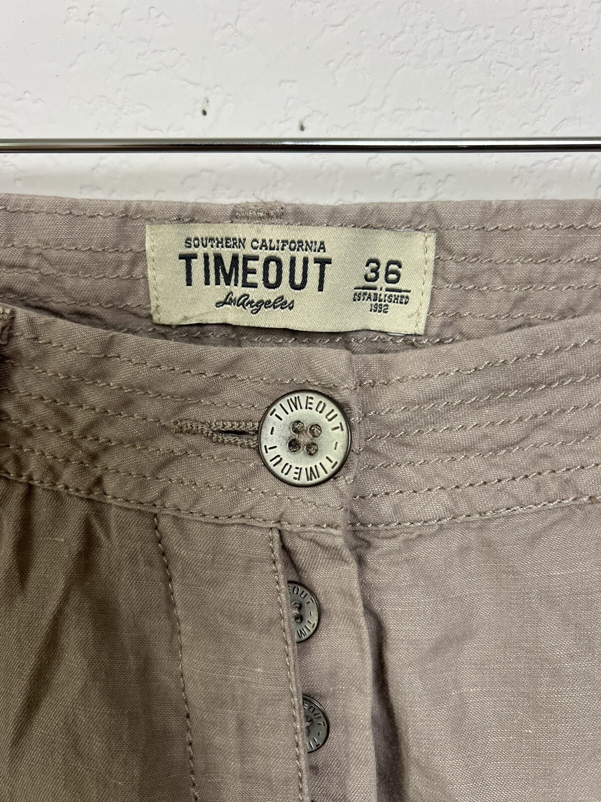 Southern California Timeout Women's Size 8 US/36 Khaki Capri Pants ...